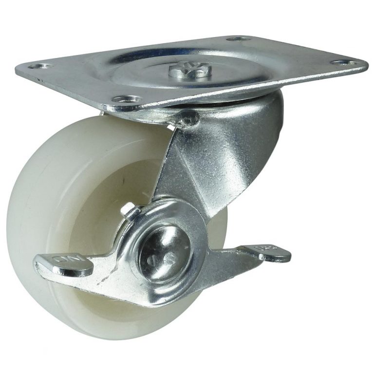 A04. Imperial Plate Size Castors. 2", 2½", 3". Nylon or Rubber Tyre ...