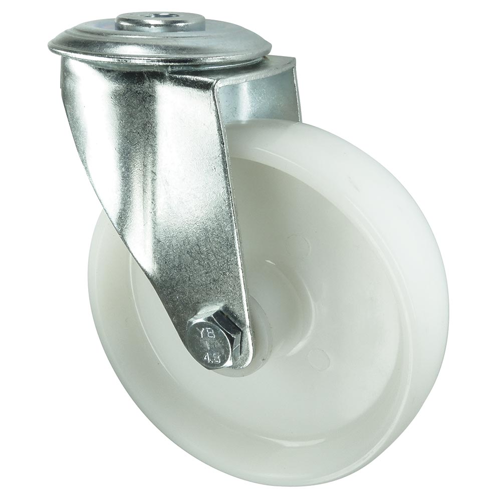 C14. Medium Duty Industrial Castors. Plate Fix. Nylon Wheel. 80mm ...