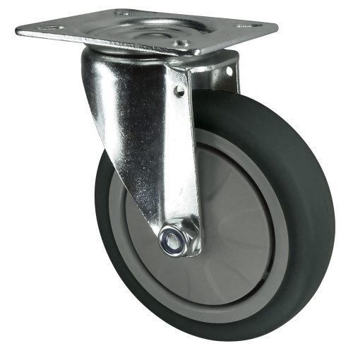 A04. Imperial Plate Size Castors. 2", 2½", 3". Nylon or Rubber Tyre ...