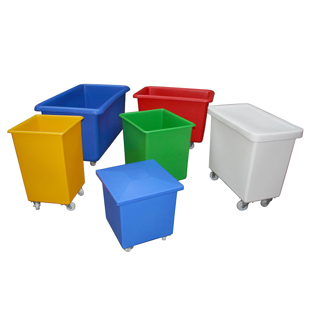 Plastic Mobile Container Trucks | BASICS Castors