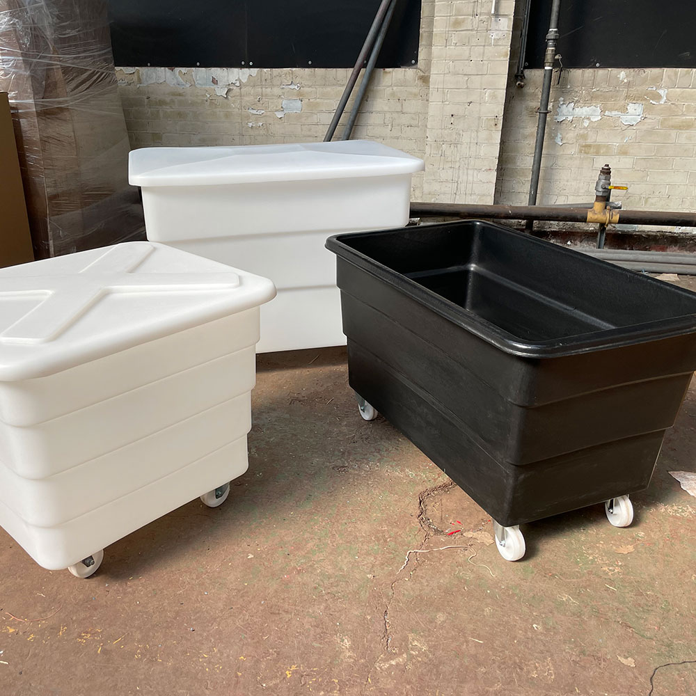 Ribbed Sided Container Trucks | BASICS Castors